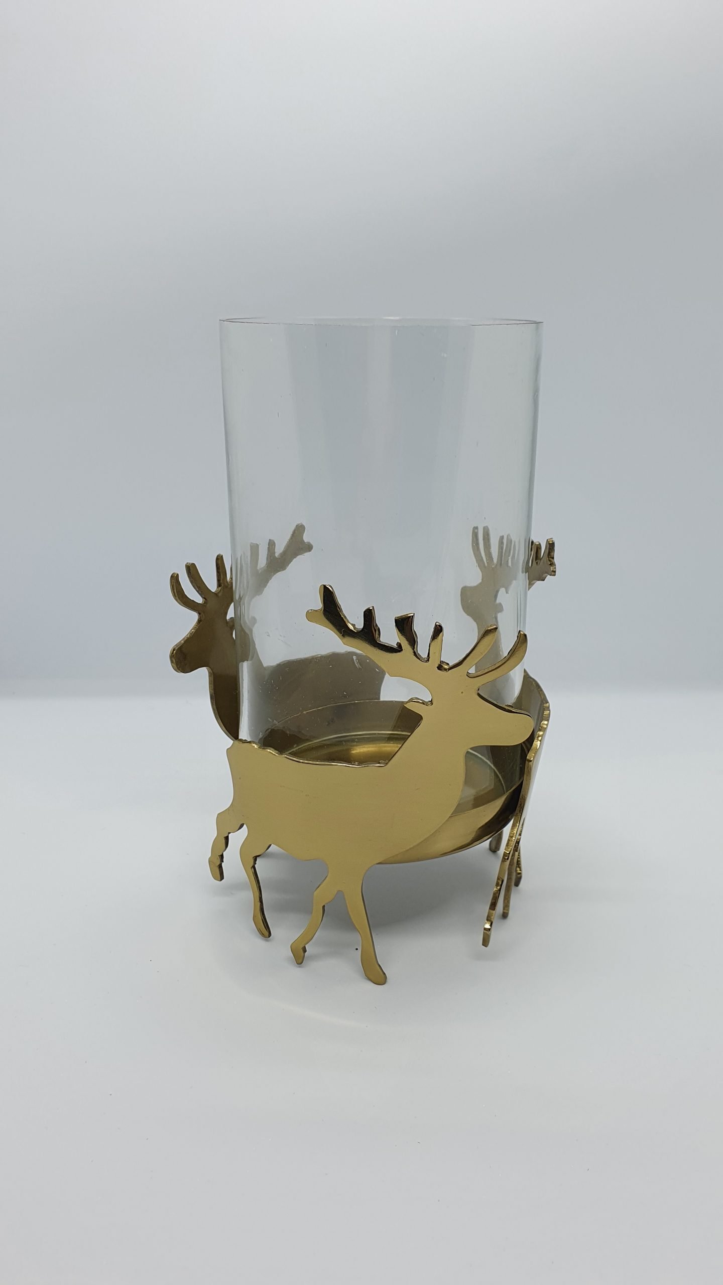 Gold Stag Hurricane Lantern - J R Interiors